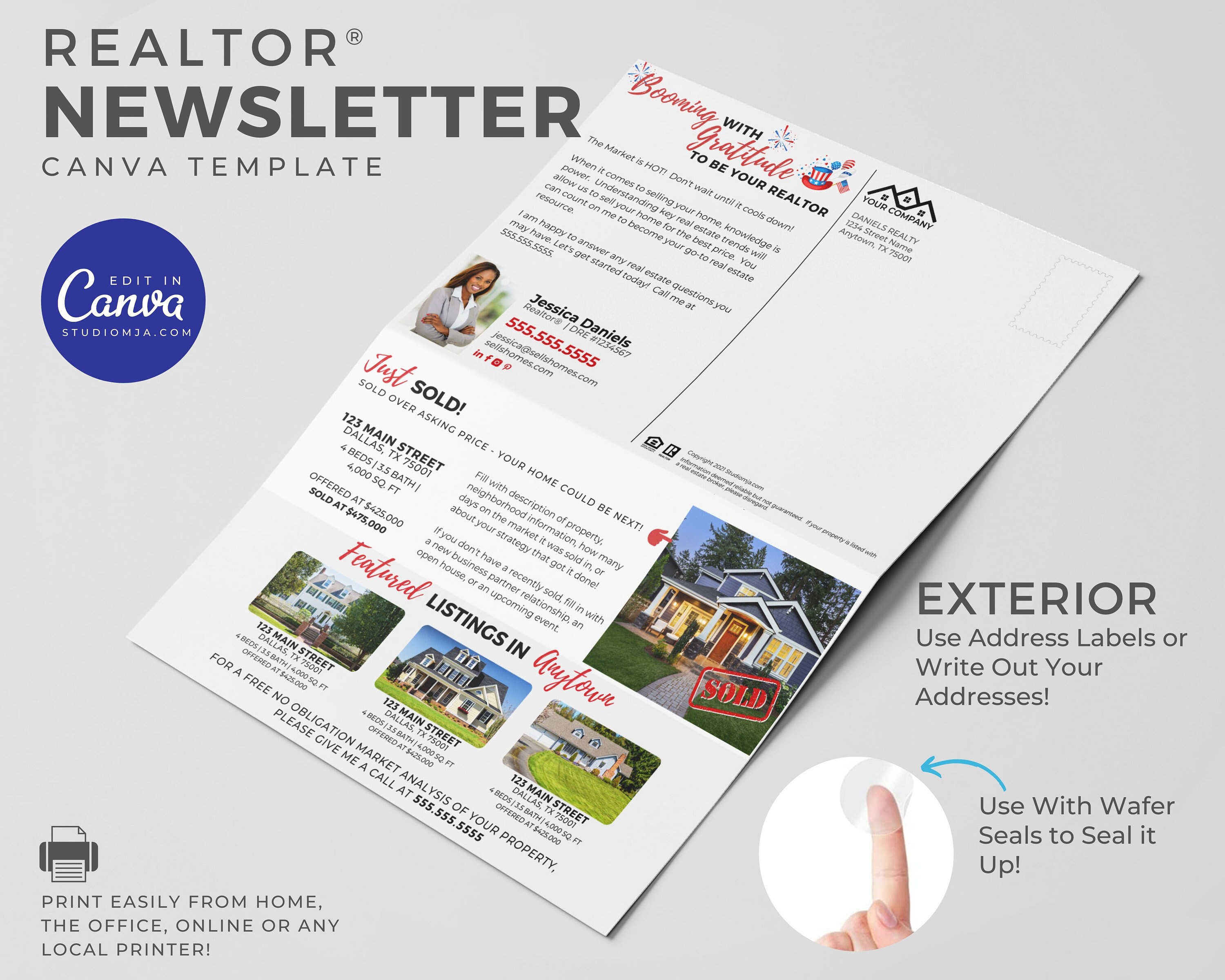 Real Estate Newsletter | July Newsletter | Real Estate Marketing ...