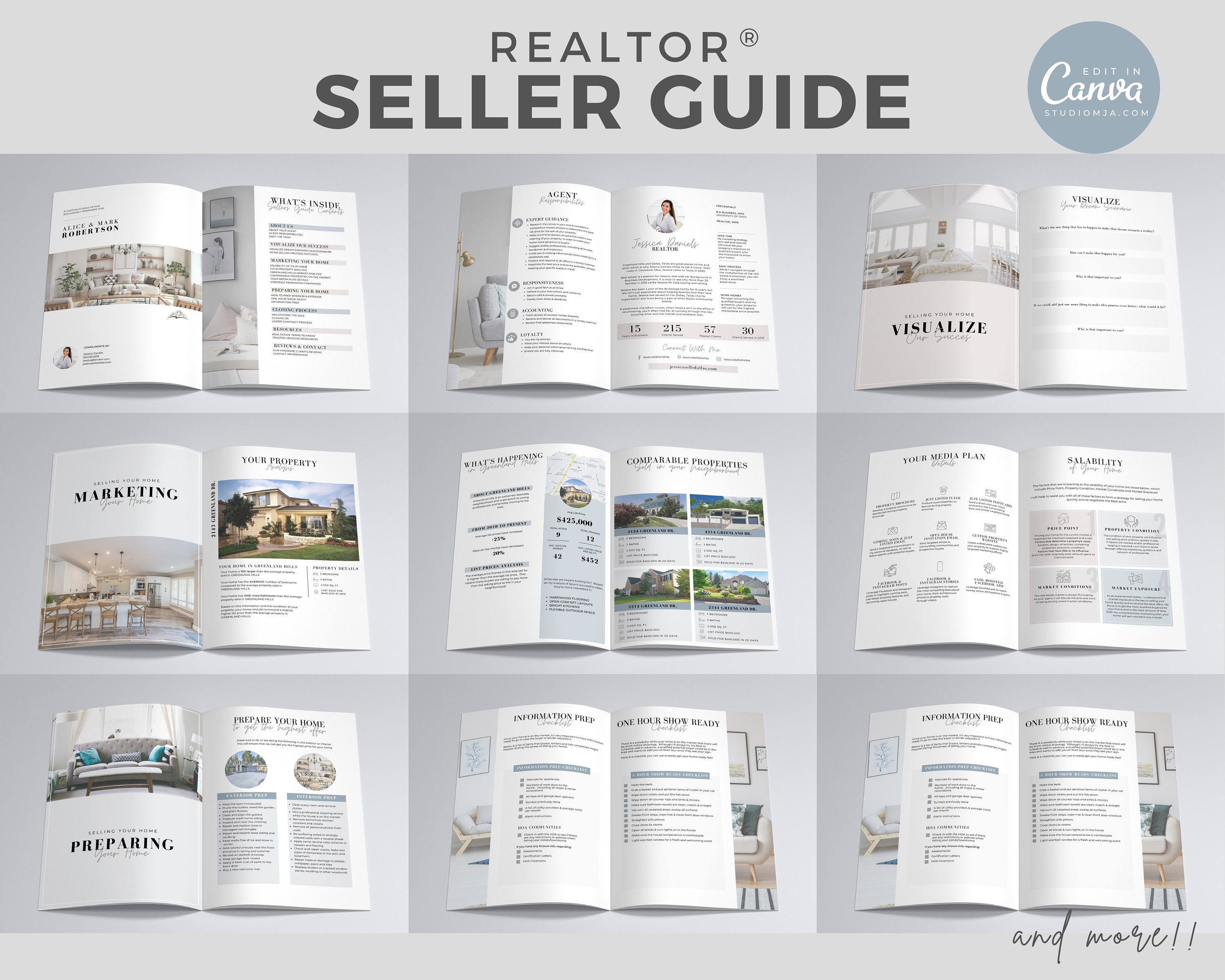 Seller Guide Set, Listing Presentation, Brochure, Seller Guide, Realtor ...