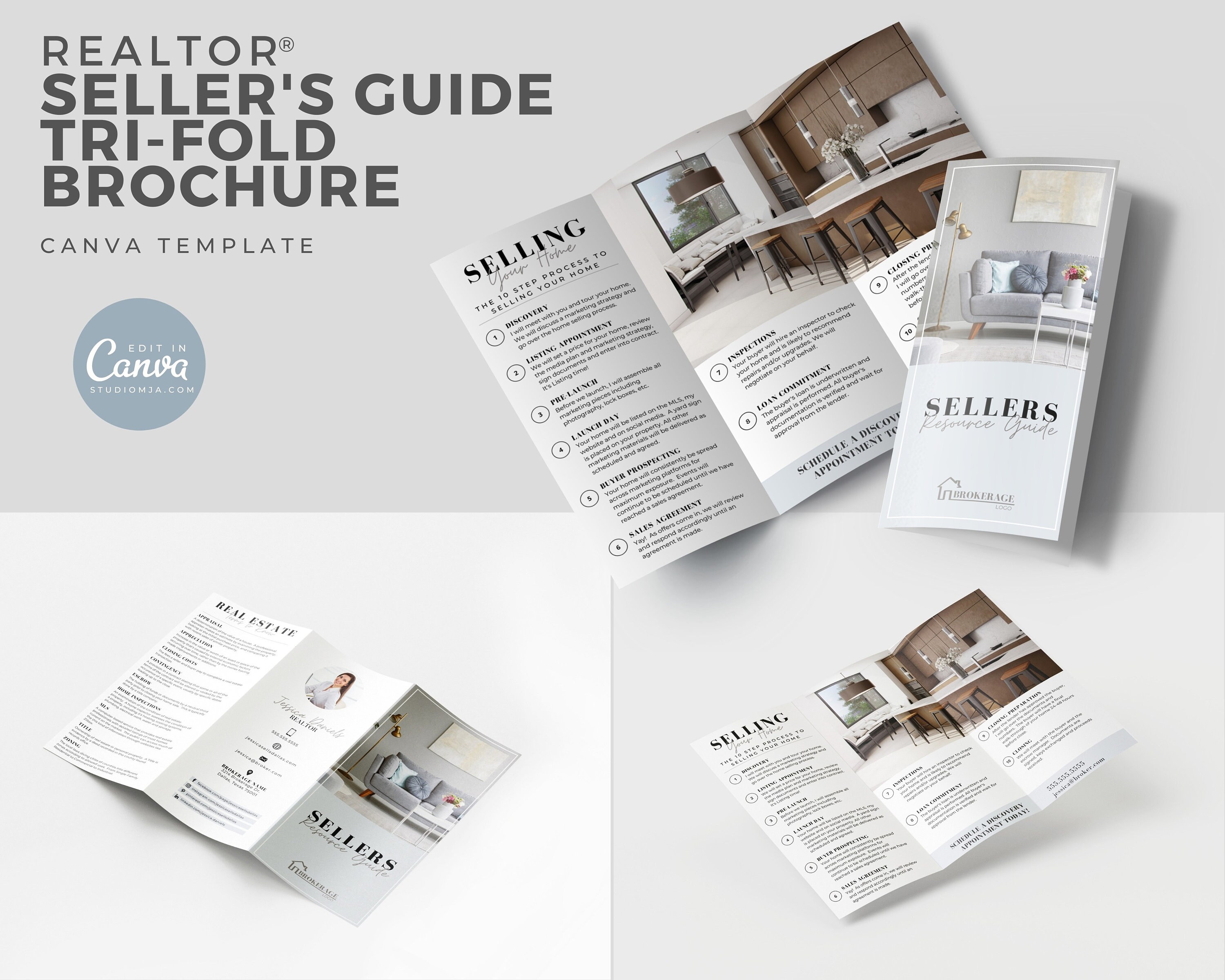 Seller Guide Set Listing Presentation Brochure Seller | Etsy