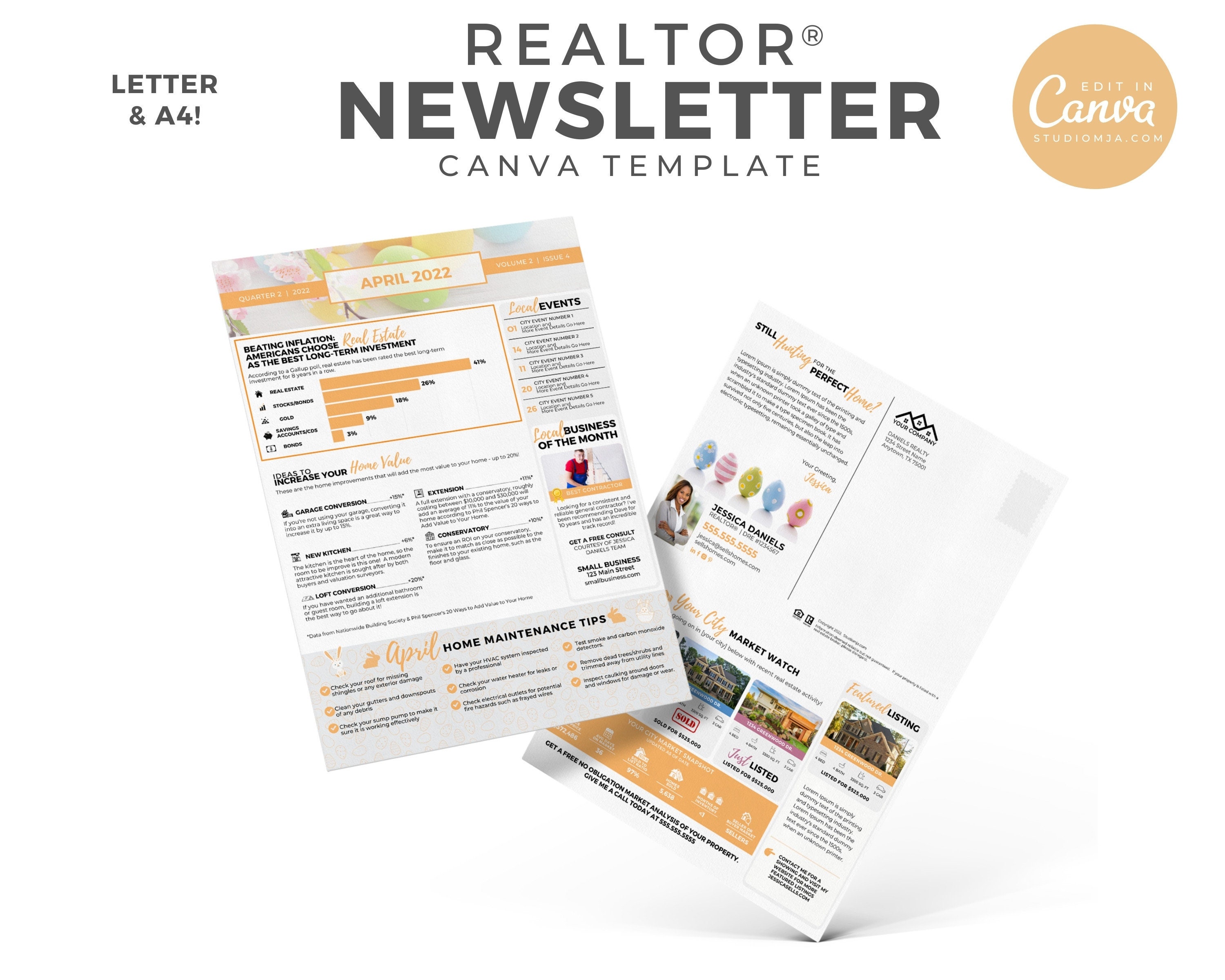 Real Estate Newsletter | April Newsletter | Real Estate Marketing ...