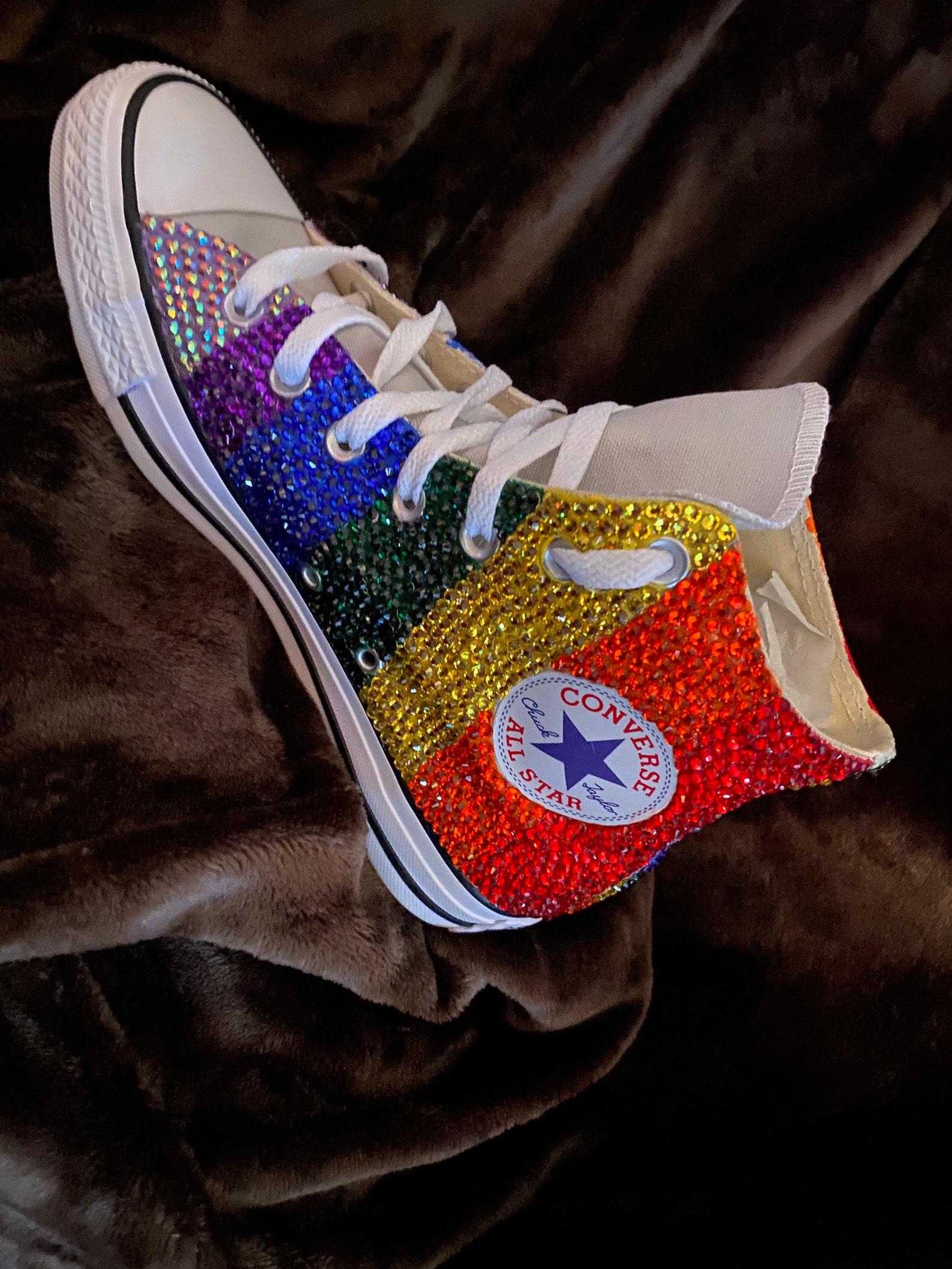 Rainbow Converse - Etsy