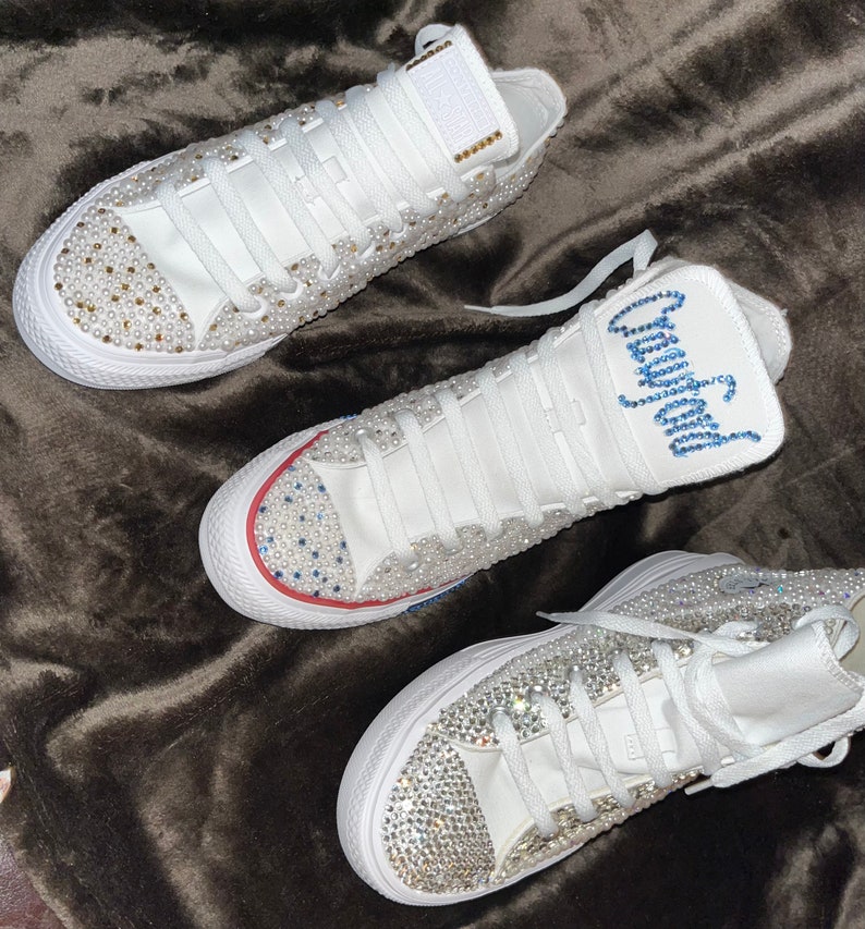 Blinged Hi Tops - Etsy