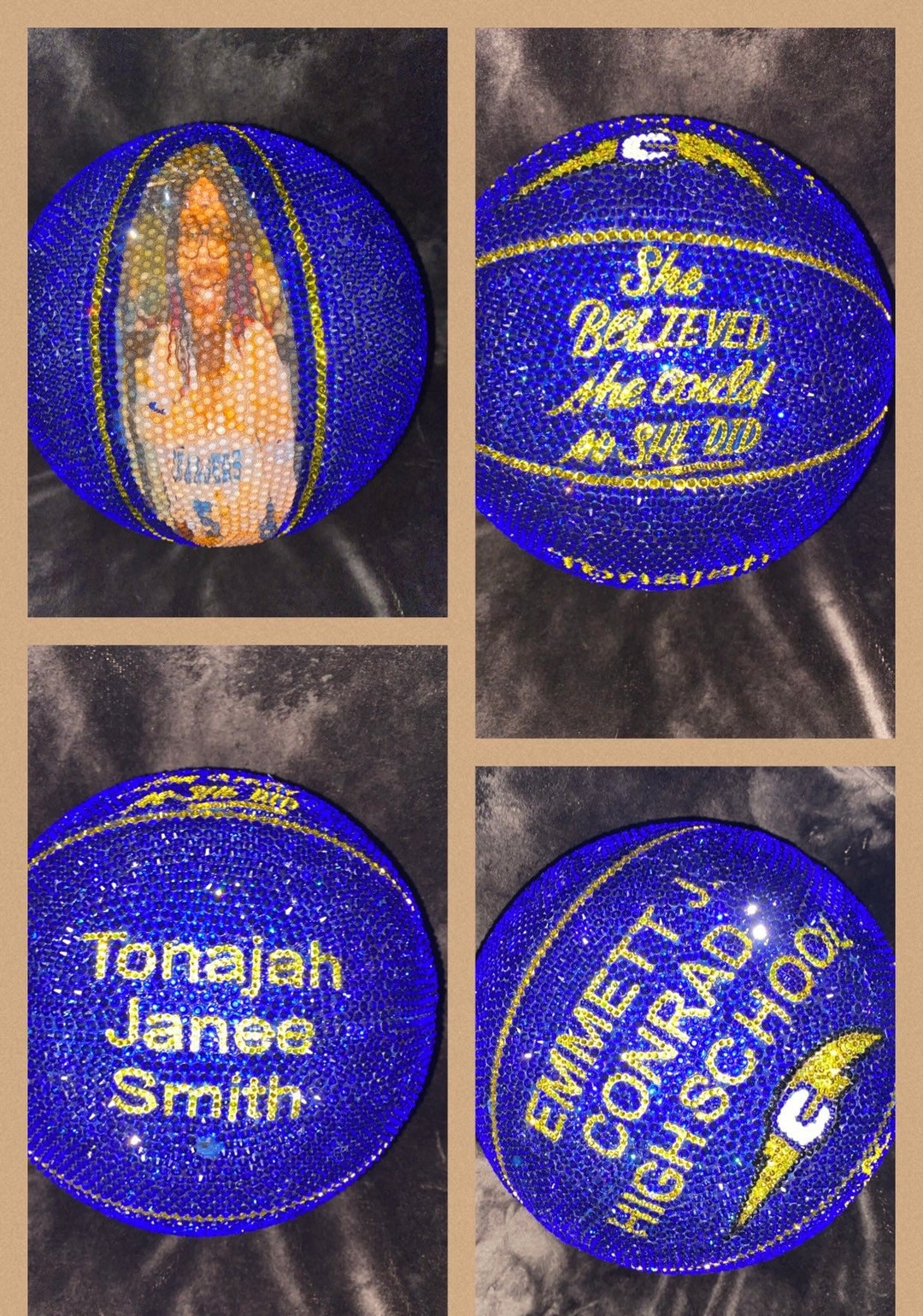Blinged Custom Basketball - Etsy