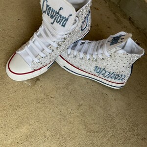 Blinged Hi Tops - Etsy