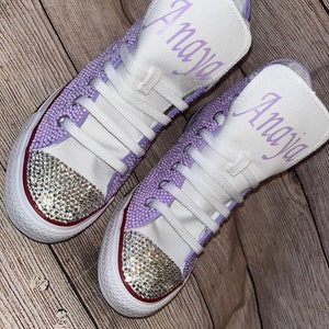 Blinged Hi Tops - Etsy