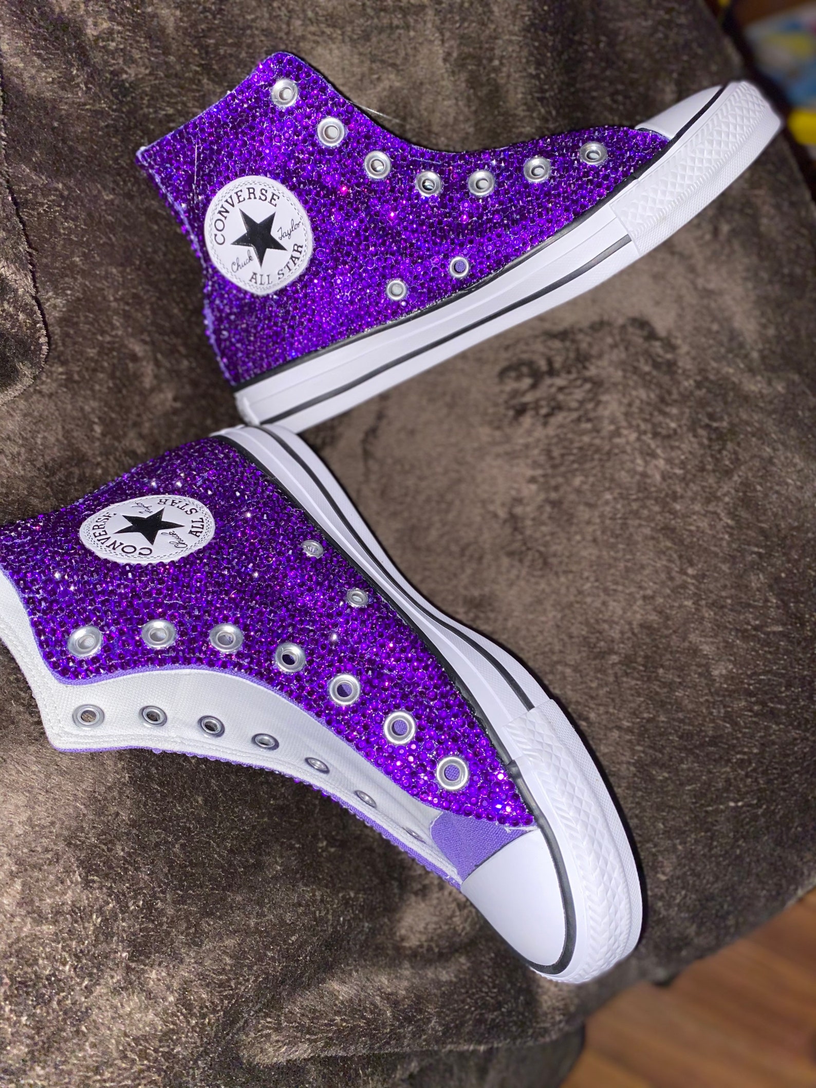 Blinged Hi Tops - Etsy