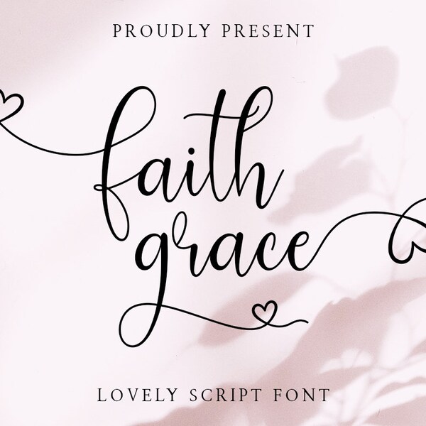Faith Script Font - Etsy