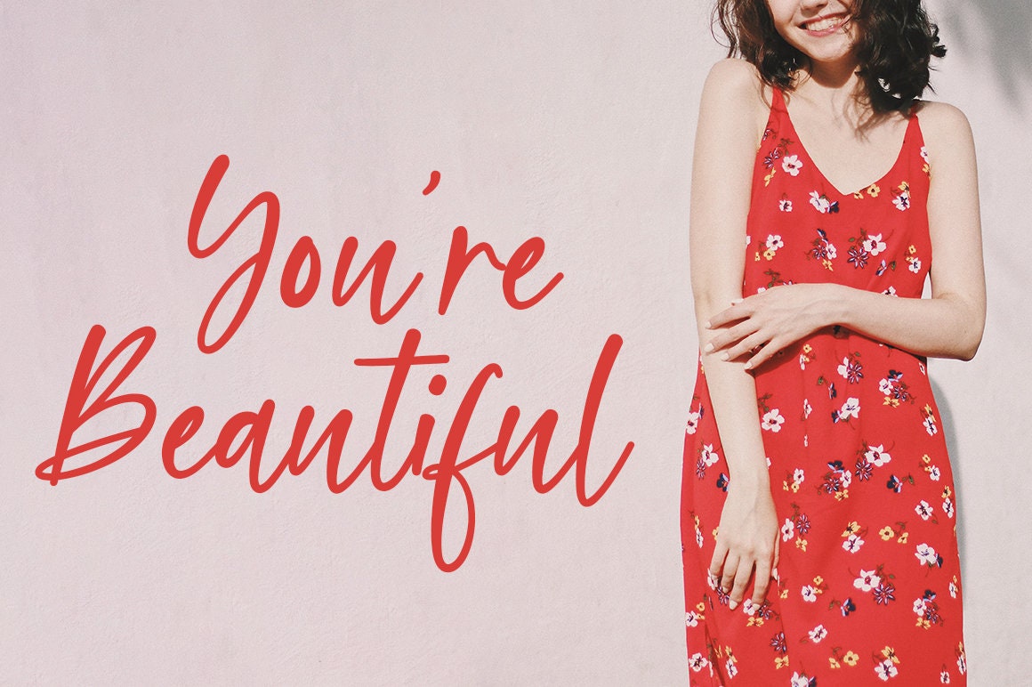 Sweet Meredith Simple Script Handwritten Font - Etsy