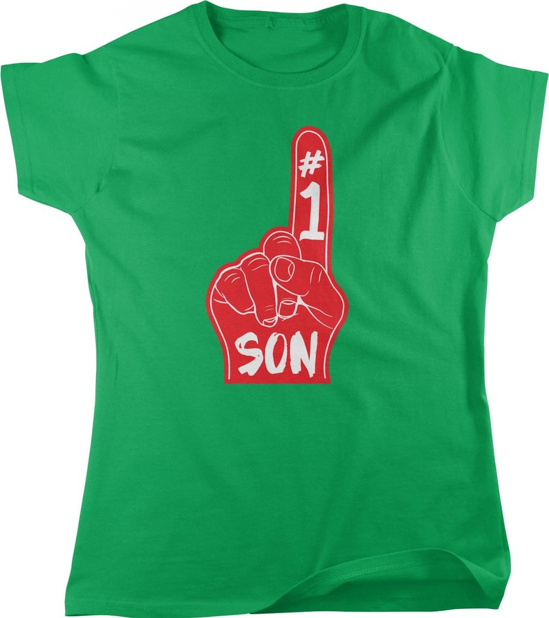 Number 1 Son, Number One Son, Foam Finger Women's T-shirt, HOOD_00122 ...