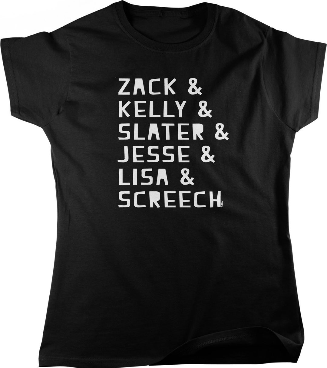 Zack, Kelly, Slater, Jesse, Lisa, Screech Women's T-shirt, HOOD_02045 ...