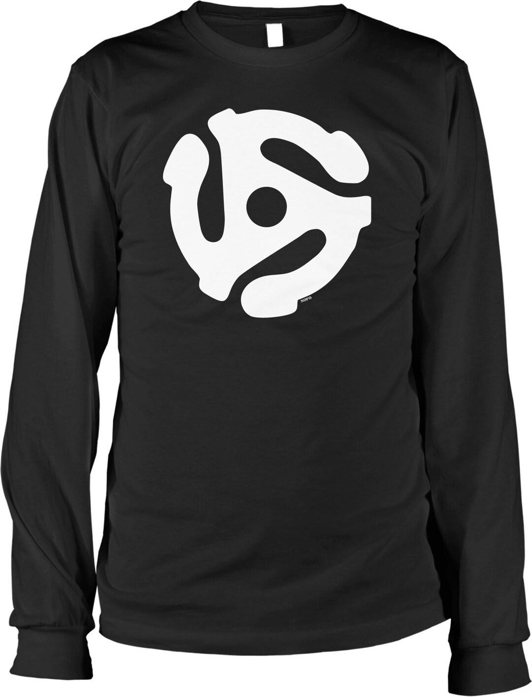 RPM 45 Adapter, 45-rpm Record Insert Men's Long Sleeve Shirt, HOOD ...