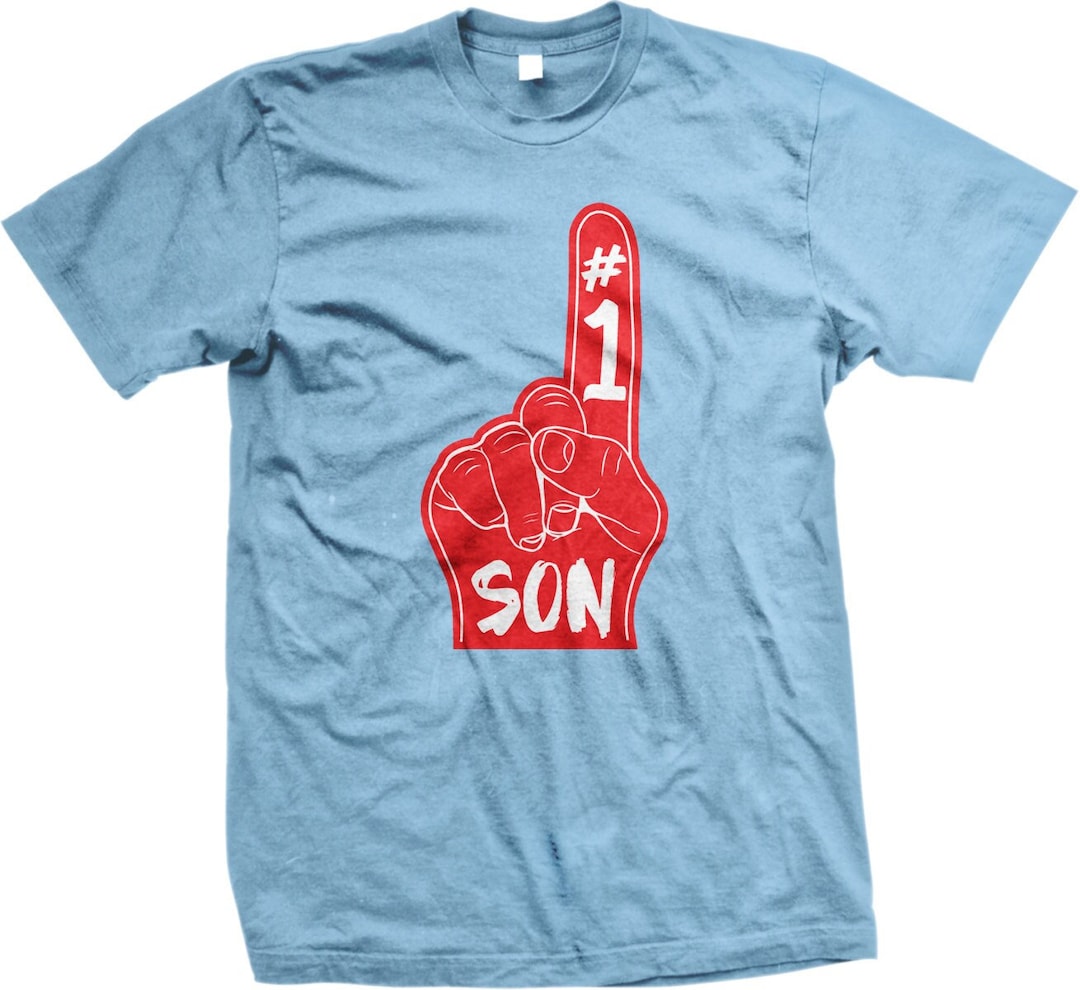 Number 1 Son, Number One Son, Foam Finger Men's T-shirt, HOOD_00122 - Etsy