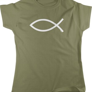 Ichthys, Ichthus, Christian Symbol, Jesus Fish Women's T-shirt, HOOD ...