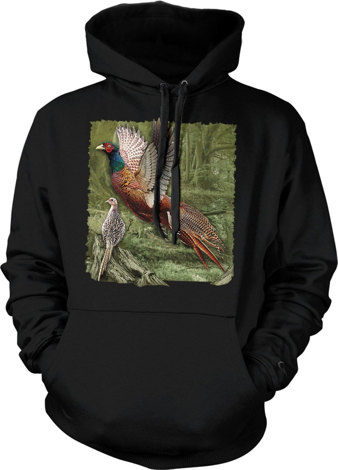 Ring Necked Pheasant, Common Pheasant, Game Bird Hooded Sweatshirt ...