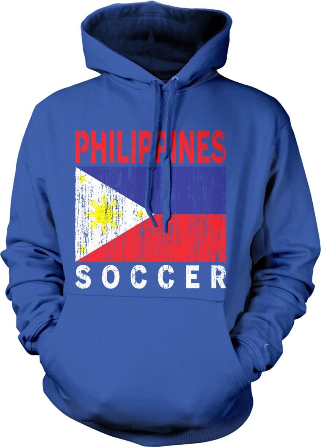 Philippines Soccer, Filipino Football, Flag Hooded Sweatshirt, HOOD ...