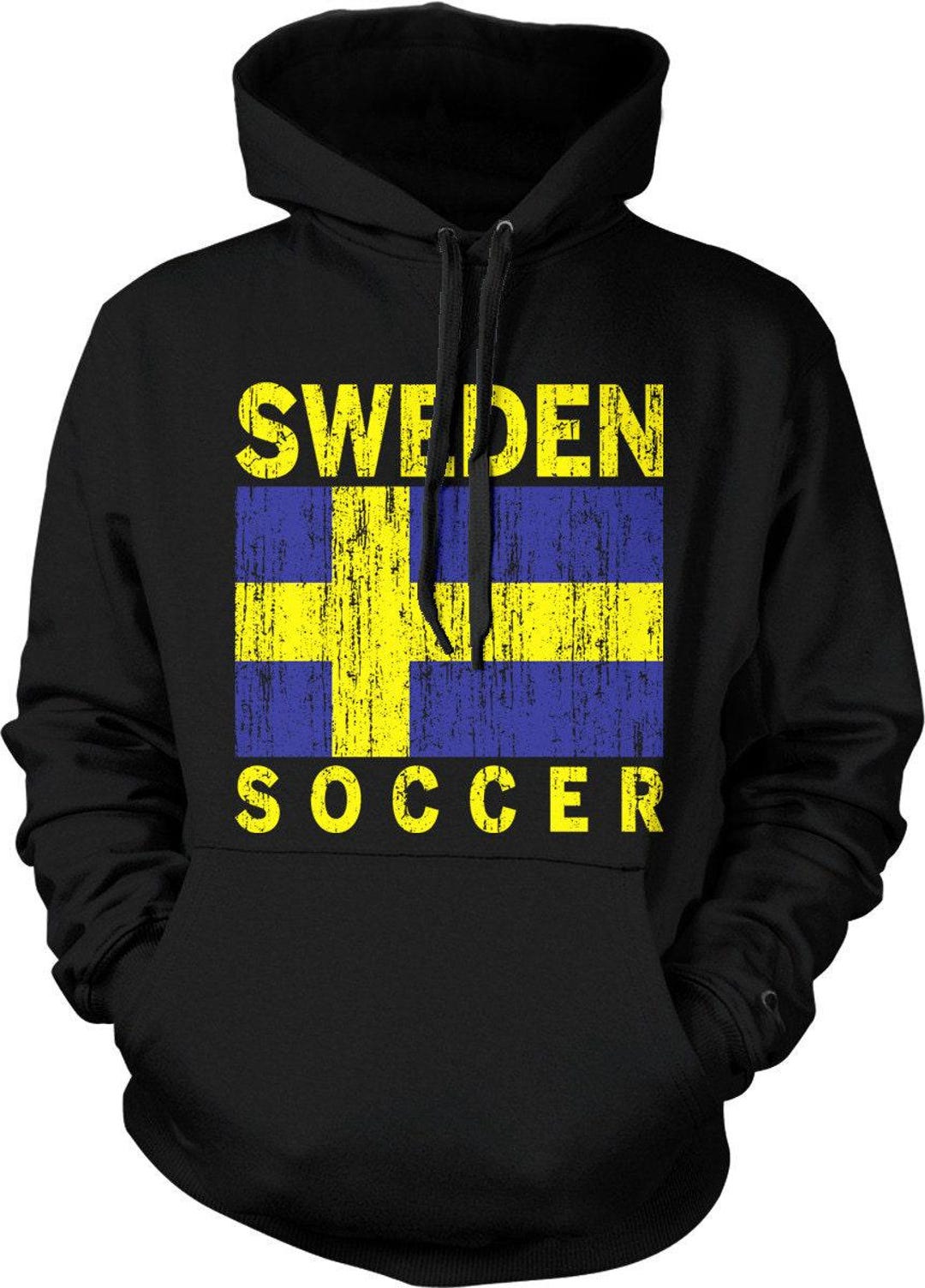 Sweden Soccer, Swedish Flag, Sverige Fotboll Hooded Sweatshirt, HOOD ...