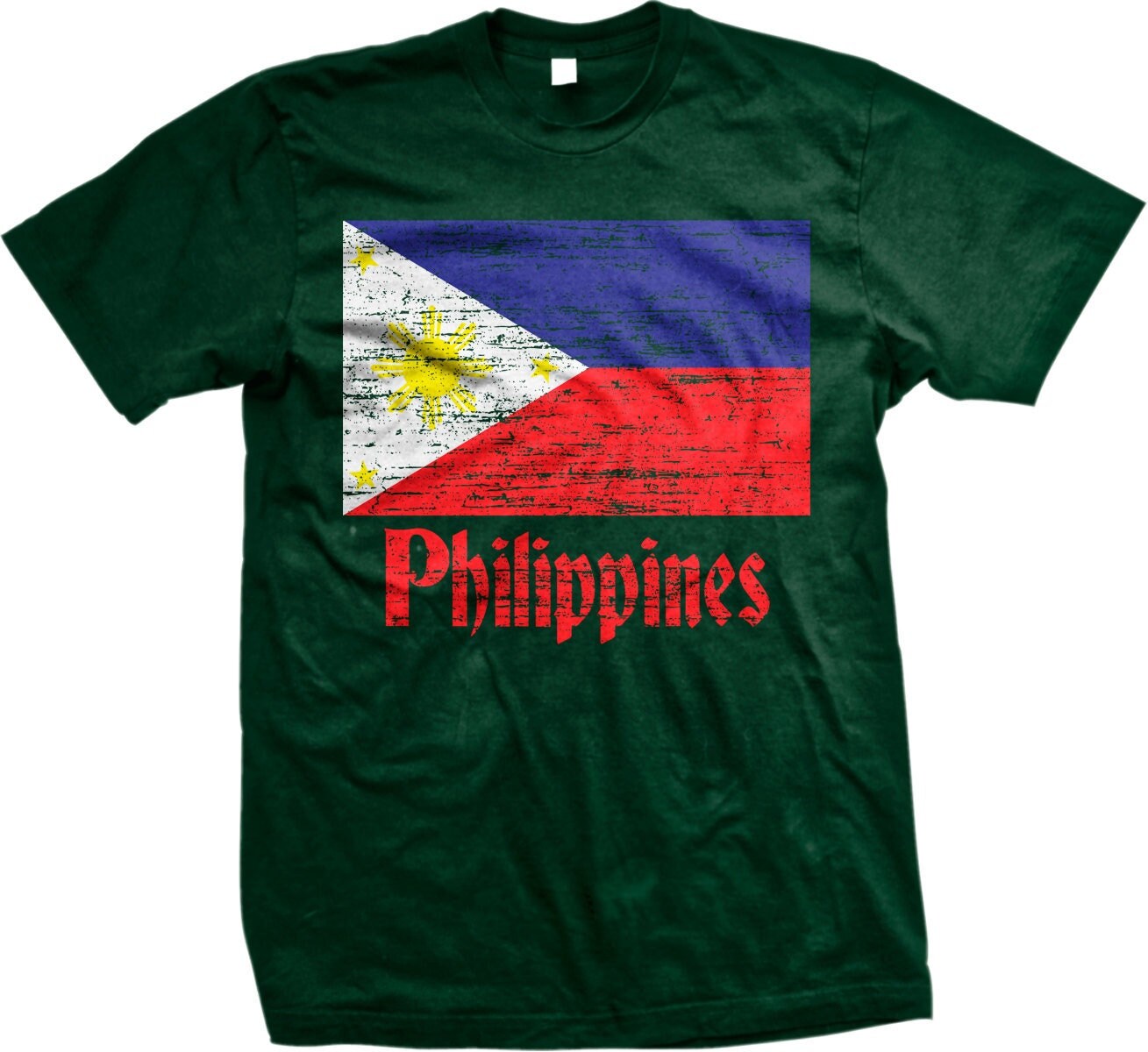 Flag of the Philippines, Filipino Flag Men's T-shirt, HOOD_00023 - Etsy