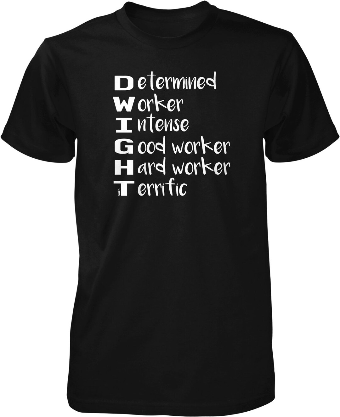 DWIGHT Determined Worker Intense Good Worker Hard Worker - Etsy