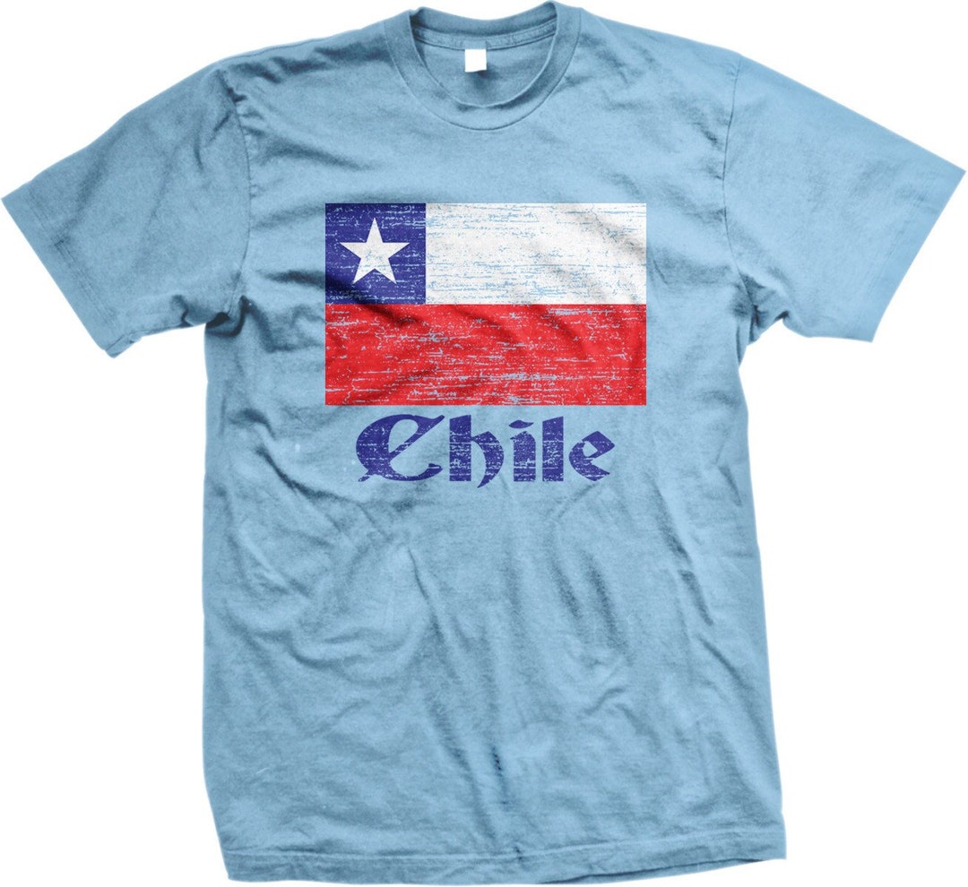 Flag of Chile, Chilean Flag Men's T-shirt, HOOD_00005 - Etsy