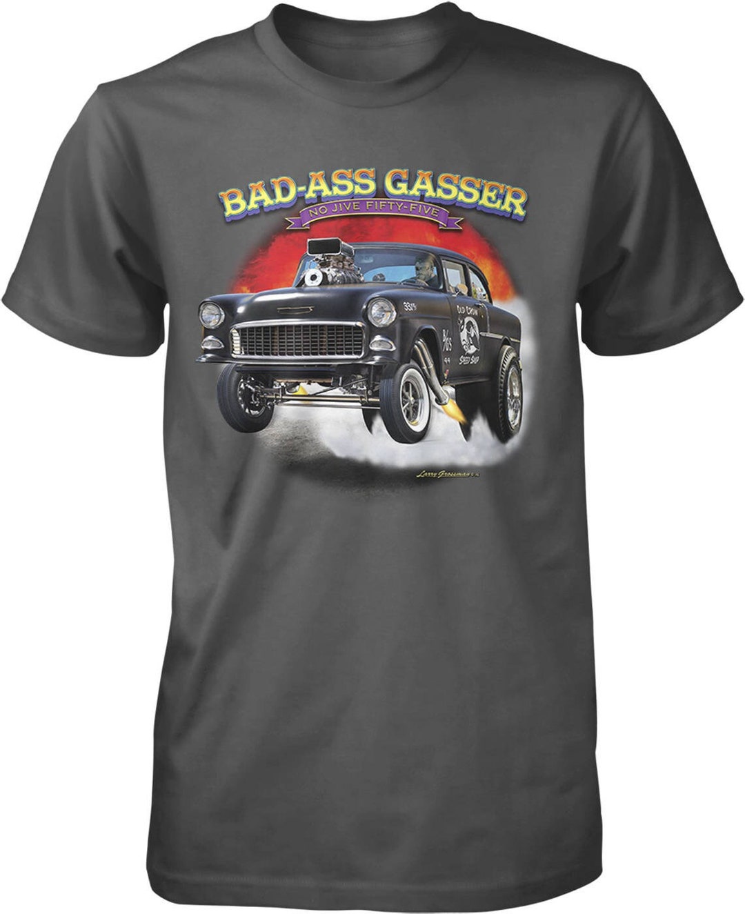Bad-ass Gasser, No Jive Fifty Five Men's T-shirt, HOOD_01088 - Etsy