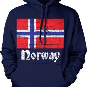 Flag of Norway, Norwegian Flag, Norge Pride Hooded Sweatshirt, HOOD ...