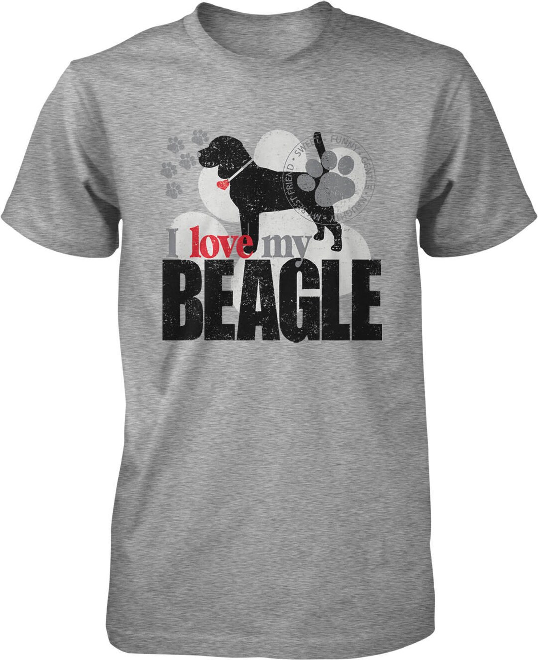 I Love My Beagle, Beagle Lover Men's T-shirt, HOOD_01200 - Etsy