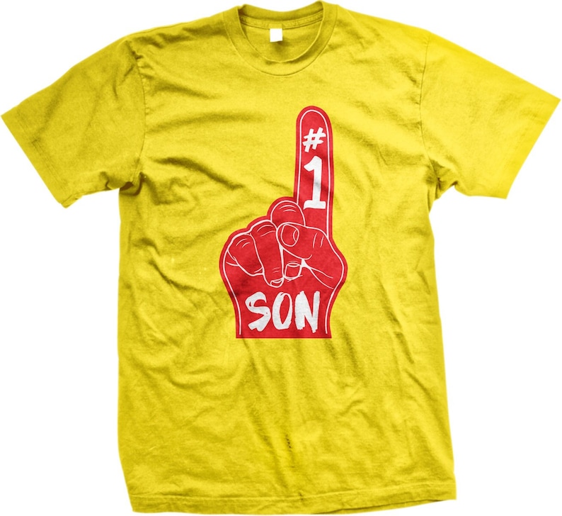 Number 1 Son, Number One Son, Foam Finger Men's T-shirt, HOOD_00122 - Etsy