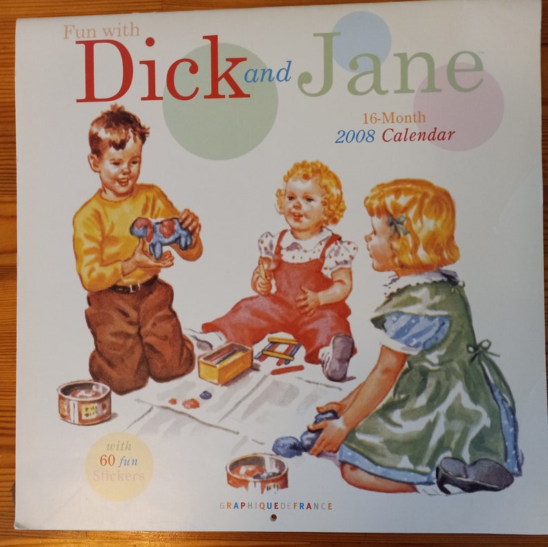 Fun With Dick and Jane Calendars 2001 2002 2008 and Book - Etsy