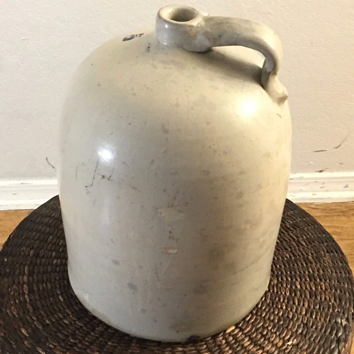 Antique 5 Gal Stoneware Crock Jug W/ Cobalt Blue Number - Etsy