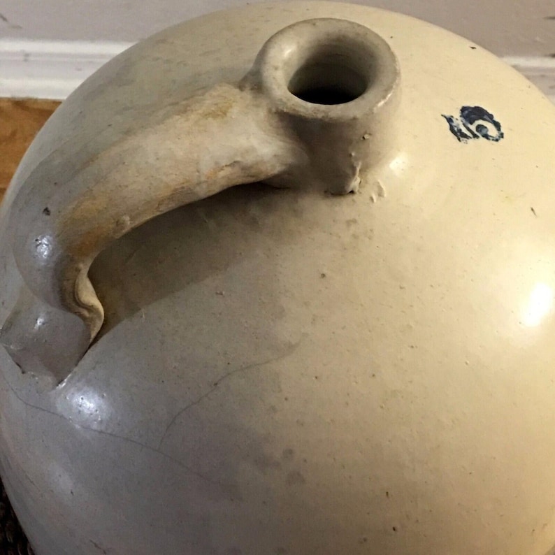 Antique 5 Gal Stoneware Crock Jug W/ Cobalt Blue Number - Etsy