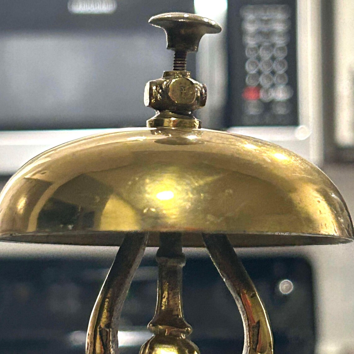 Antique 19th Century Victorian Hotel Desk Bell Brass Tap Call Bell - Etsy