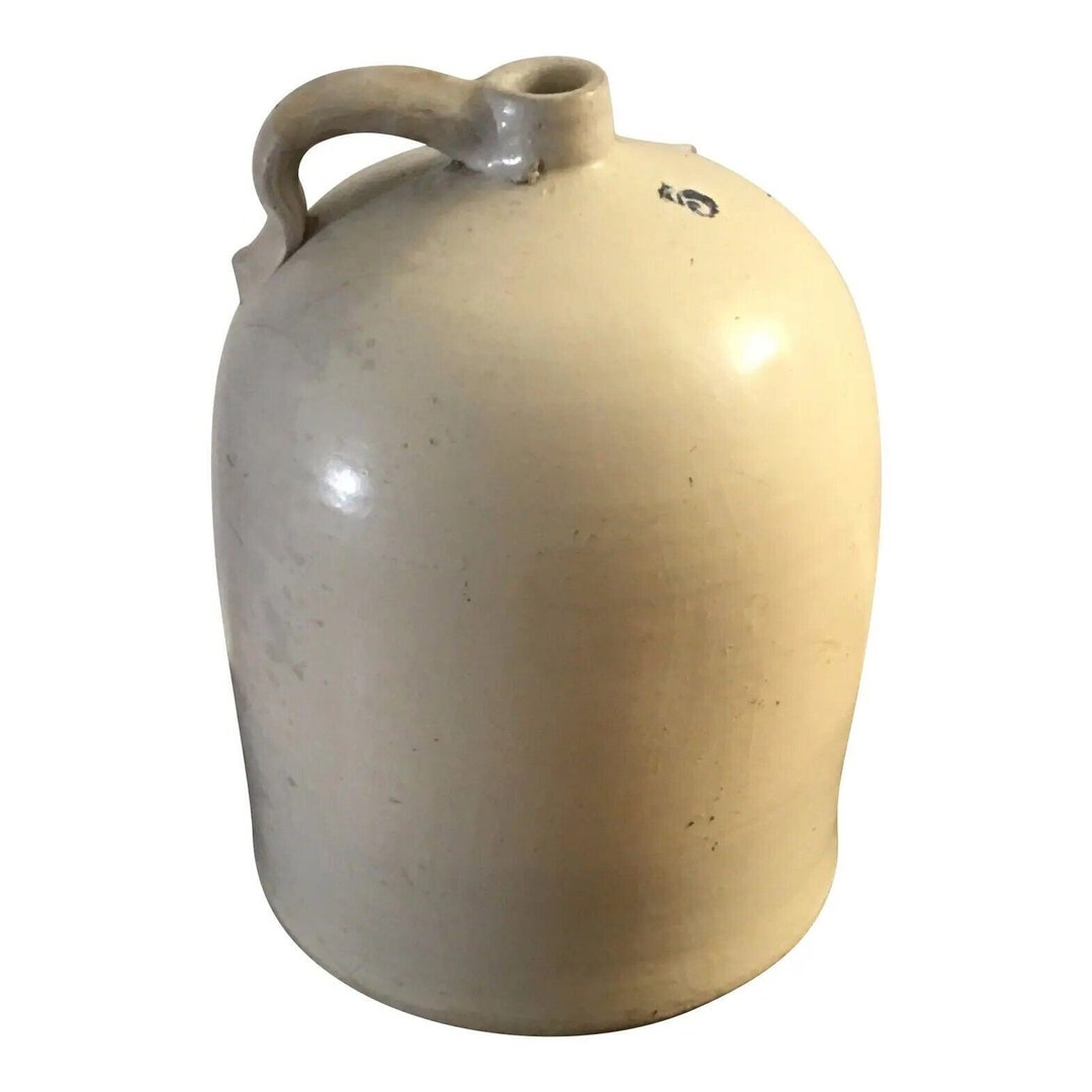 Antique 5 Gal Stoneware Crock Jug W/ Cobalt Blue Number - Etsy