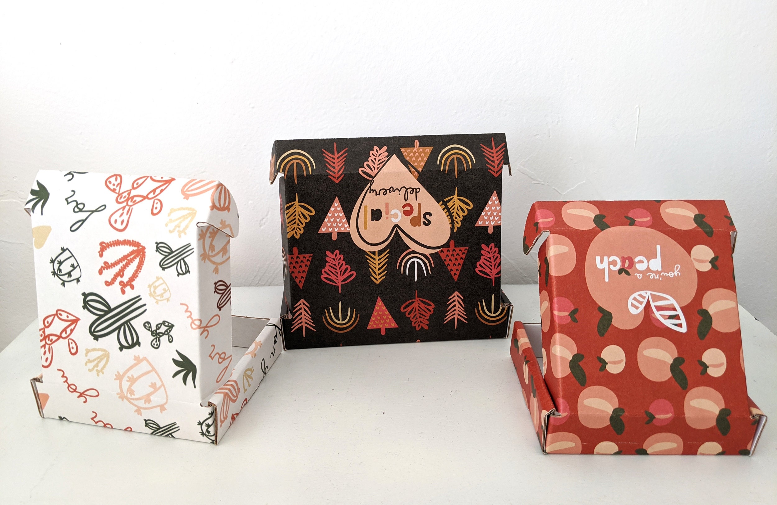 Set of 3 Small Decorative Gift Boxes Gift Card Gift Box | Etsy