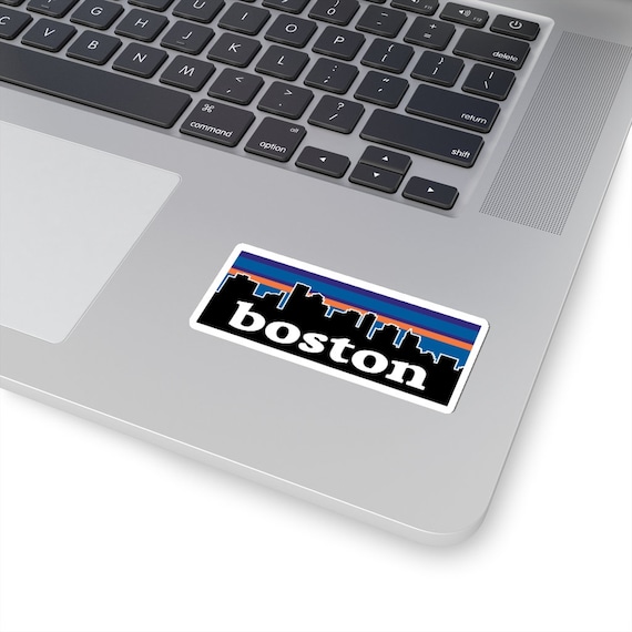 Boston Sticker Boston Massachusetts Skyline Vintage Sticker | Etsy