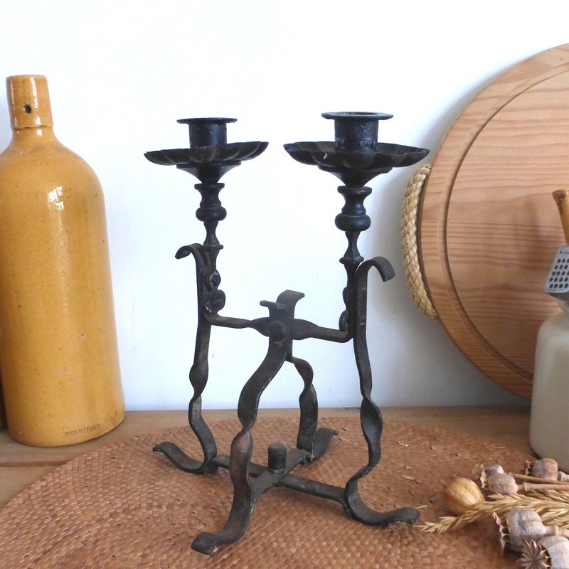 Hand Forged Candelabra - Etsy