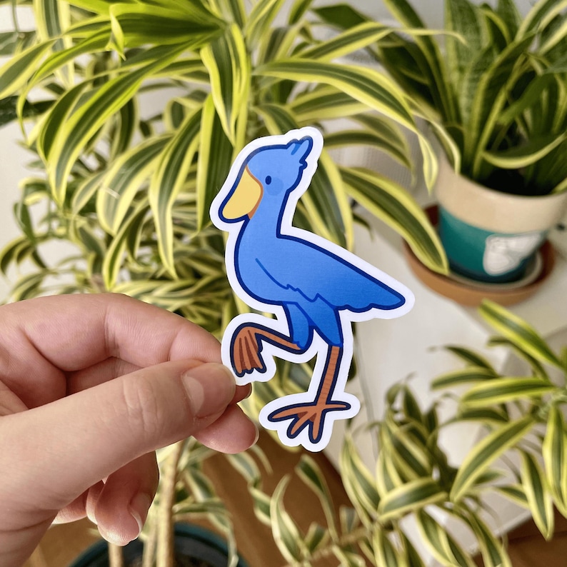 Exotic Bird Stickers | Shoebill, Toucan, Scarlet Macaw, Red-breasted ...