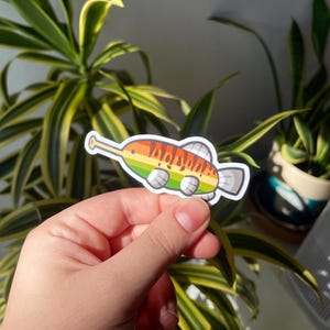 6 Wii Lets Play Fish Stickers | Six Group Fishies | Wii Console White ...