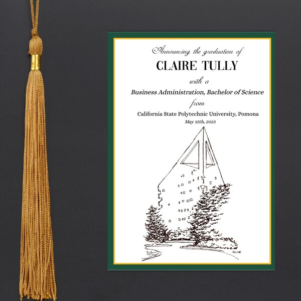 College Graduation Announcement - Etsy