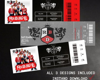 Printable Mary Poppins Ticket Editable Tickets Musical Fake Surprise ...