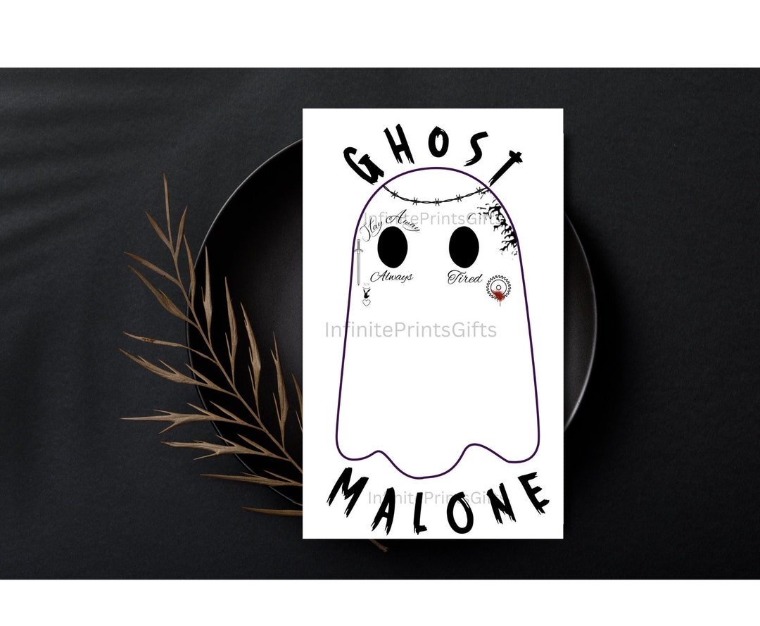Ghost Malone PNG SVG Funny Ghost Instant Download - Etsy UK