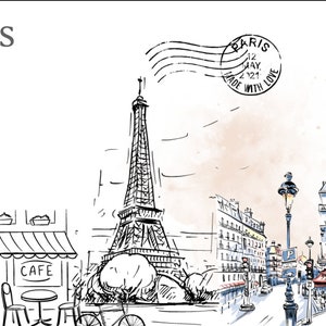 Printable and Editable Paris Surprise Boarding Pass Ticket, Trip Ticket ...