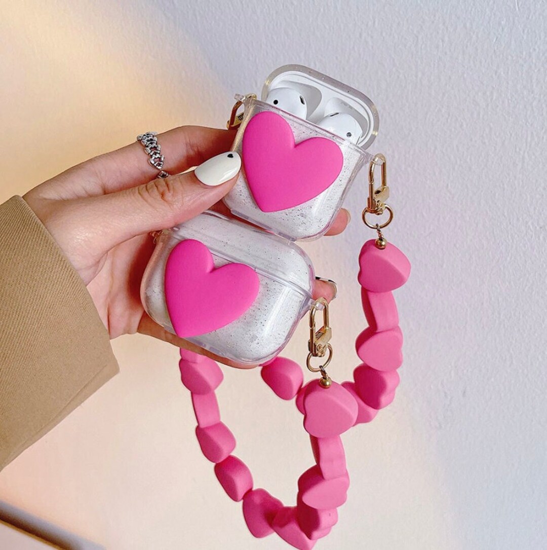 AirPod Case Protector With Hearts Bracelet - Etsy