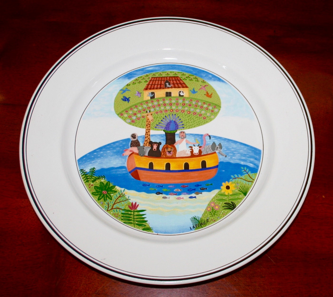 Villeroy & Boch Design Naif Noah's Arc Plate - Etsy