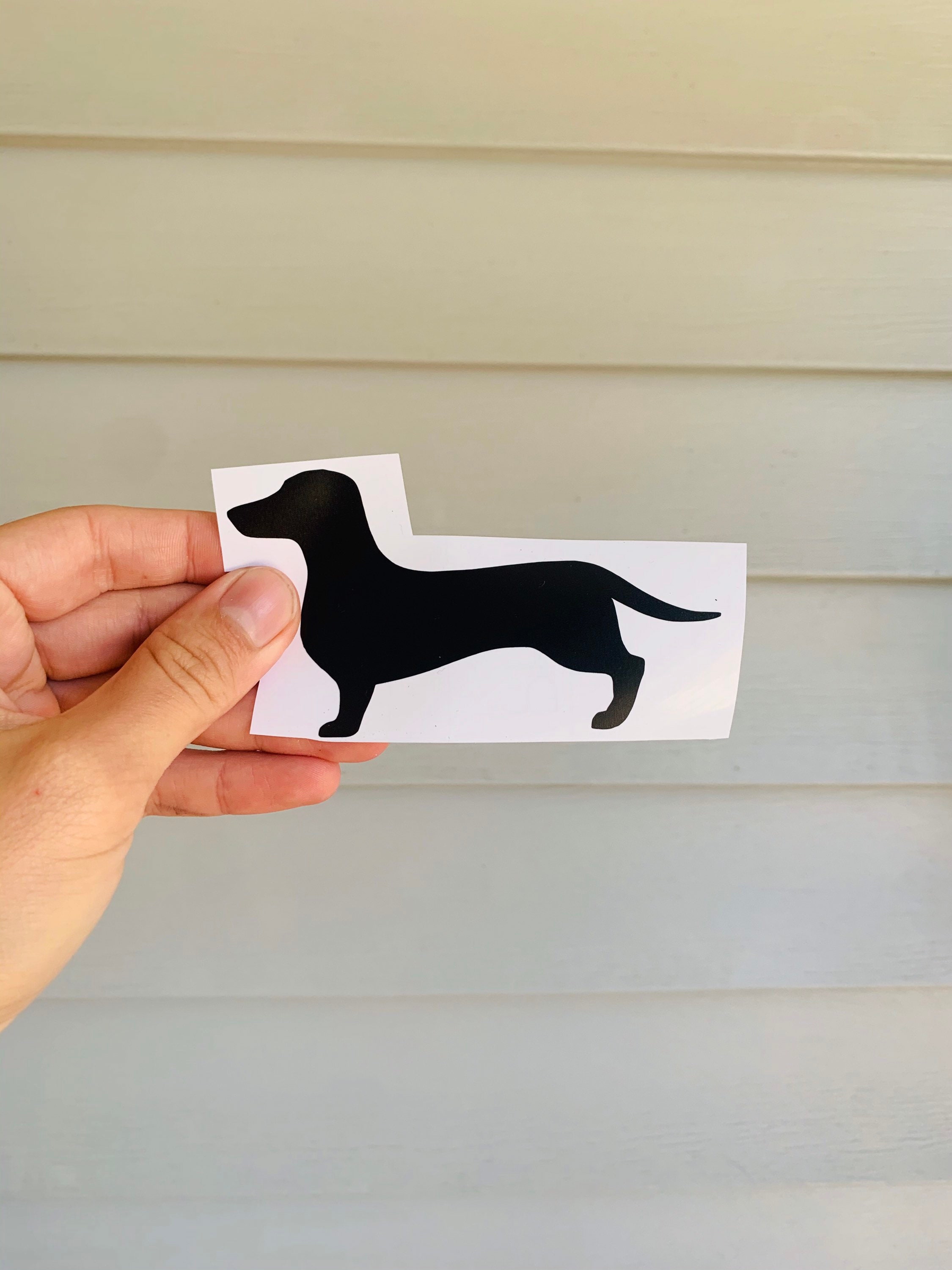 Dachshund Decal / Vinyl Waterproof Sticker / Laptop Sticker / | Etsy
