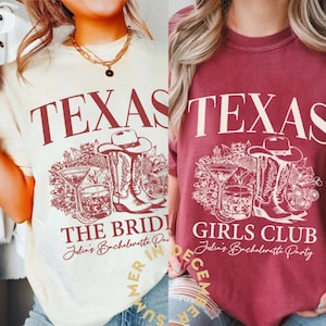Texas Bachelorette Party Shirts, Custom Bachelorette Shirt, Western ...
