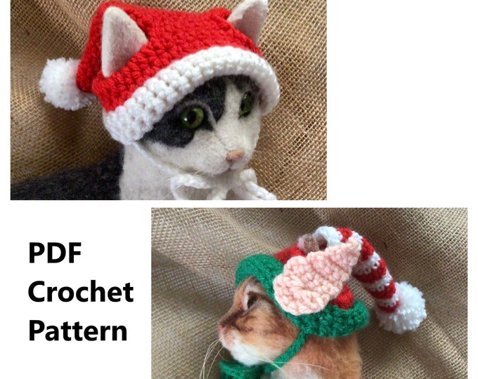 Aviator Hat Pattern, PDF Pattern, Oona Patterns, Hats for Cats, Cat Hat ...