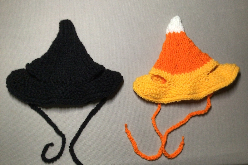 Witch Hat Knit Pattern Candy Corn Knit Pattern Halloween | Etsy