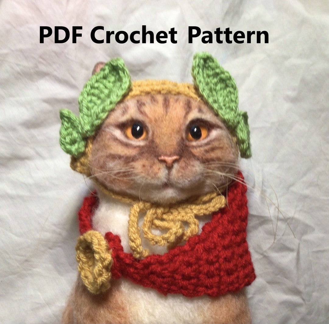 Julius Caesar Pet Costume, Hats for Cats, Cat Hat Pattern, Pet Hat ...