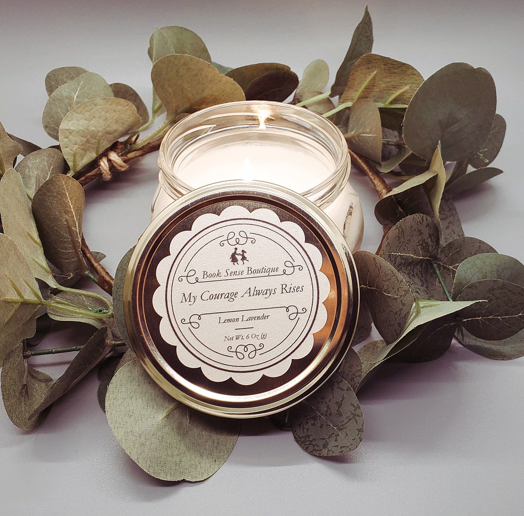 My Courage Always Rises Pride & Prejudice Candle - Etsy