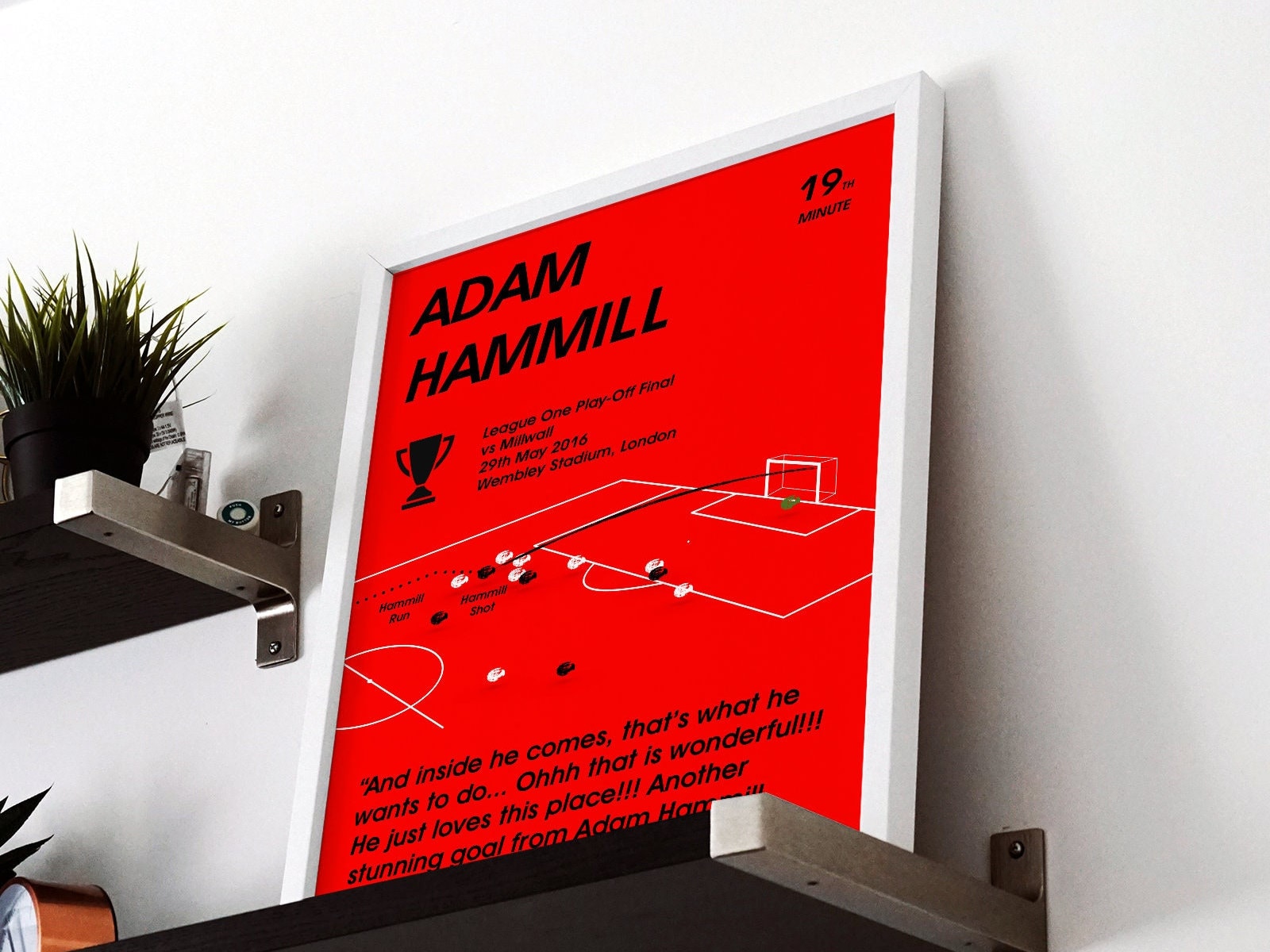 Adam Hammill Print Barnsley V Millwall Poster Football - Etsy Ireland